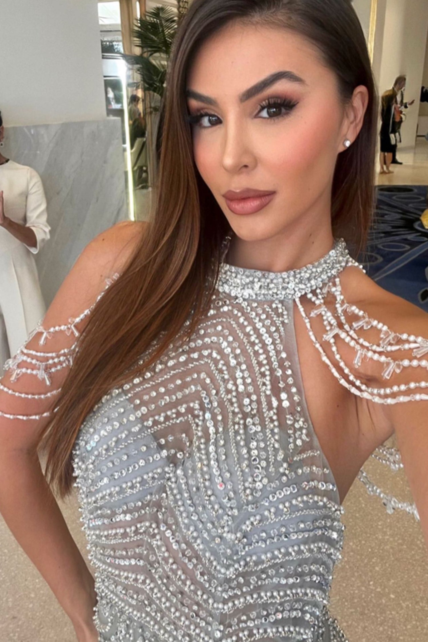 Armina Off Shoulder Beaded Gown | Afterpay | Zip Pay | Sezzle