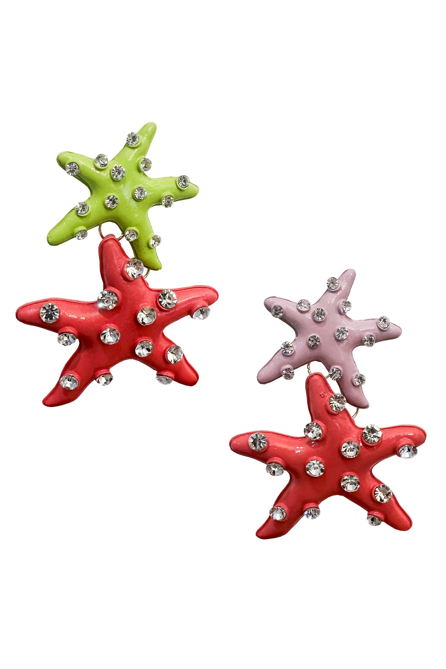 Zara Multicoloured Starfish Earrings | Alamour The Label Australia