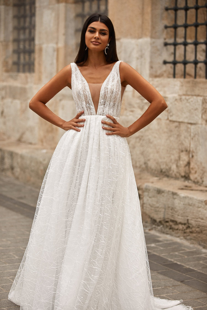 Crystal White Off Shoulder Gown | Afterpay | Zip Pay | Sezzle