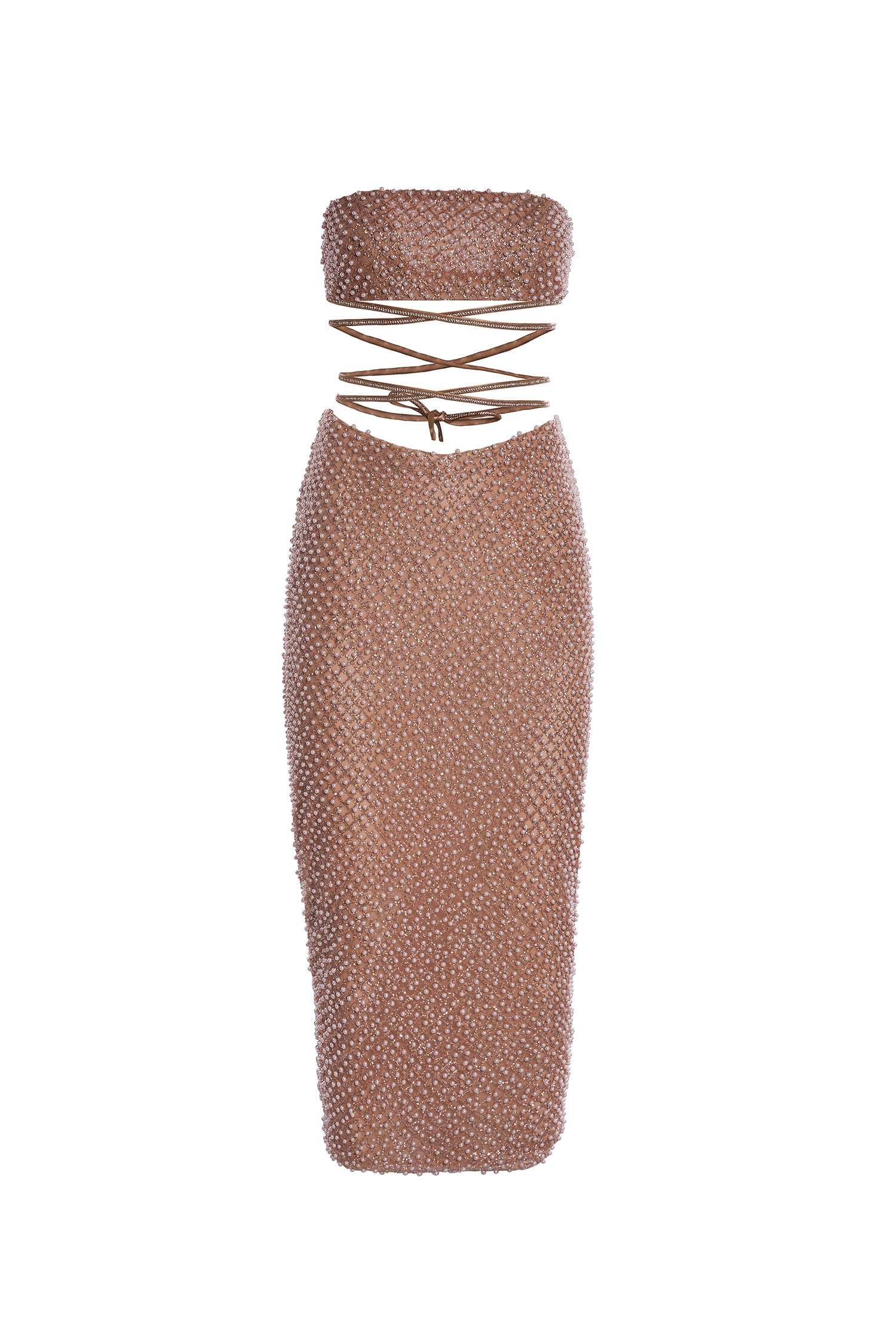 Selah Rose Gold Beaded Glitter Set | Afterpay | Zip Pay | Sezzle