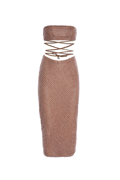 Selah Rose Gold Beaded Glitter Set | Afterpay | Zip Pay | Sezzle